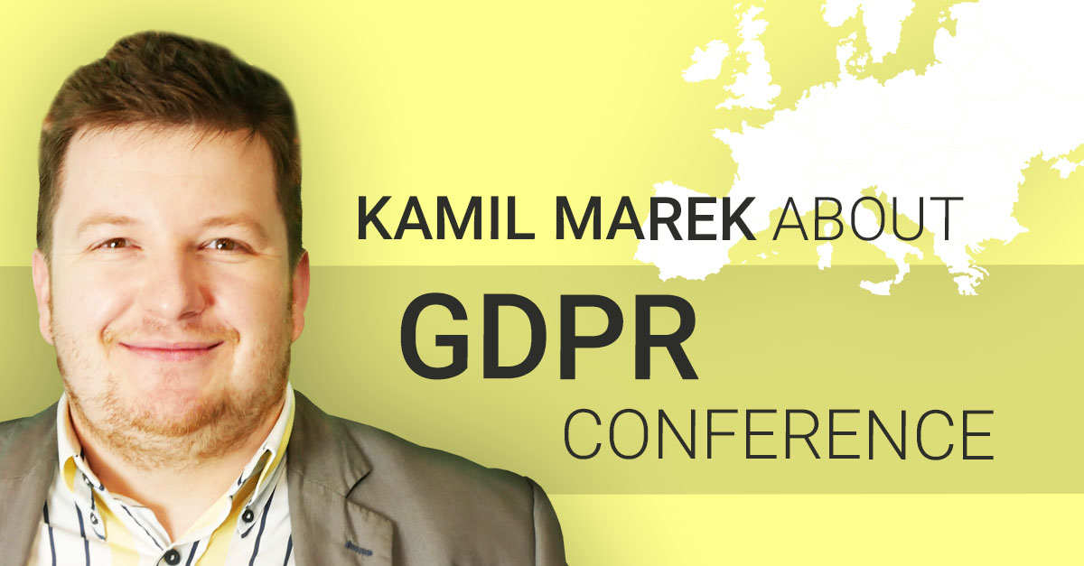 edrone at GDPR conference | edrone | CRM for e-commerce & marketing ...